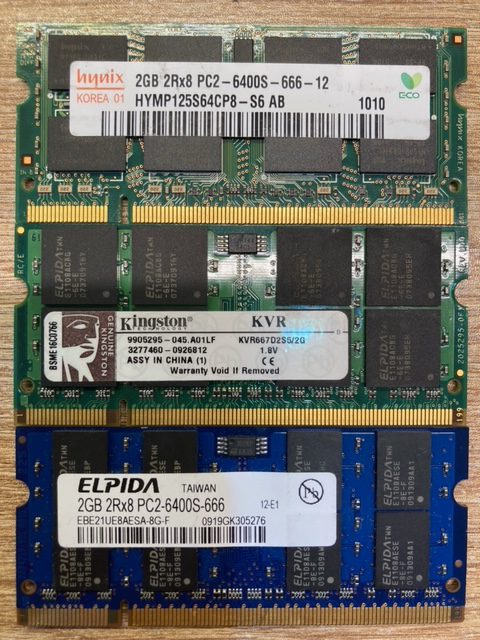 رم لپ تاپ 2G DDR2 800 | قیمت روز انواع رم اورجینال
